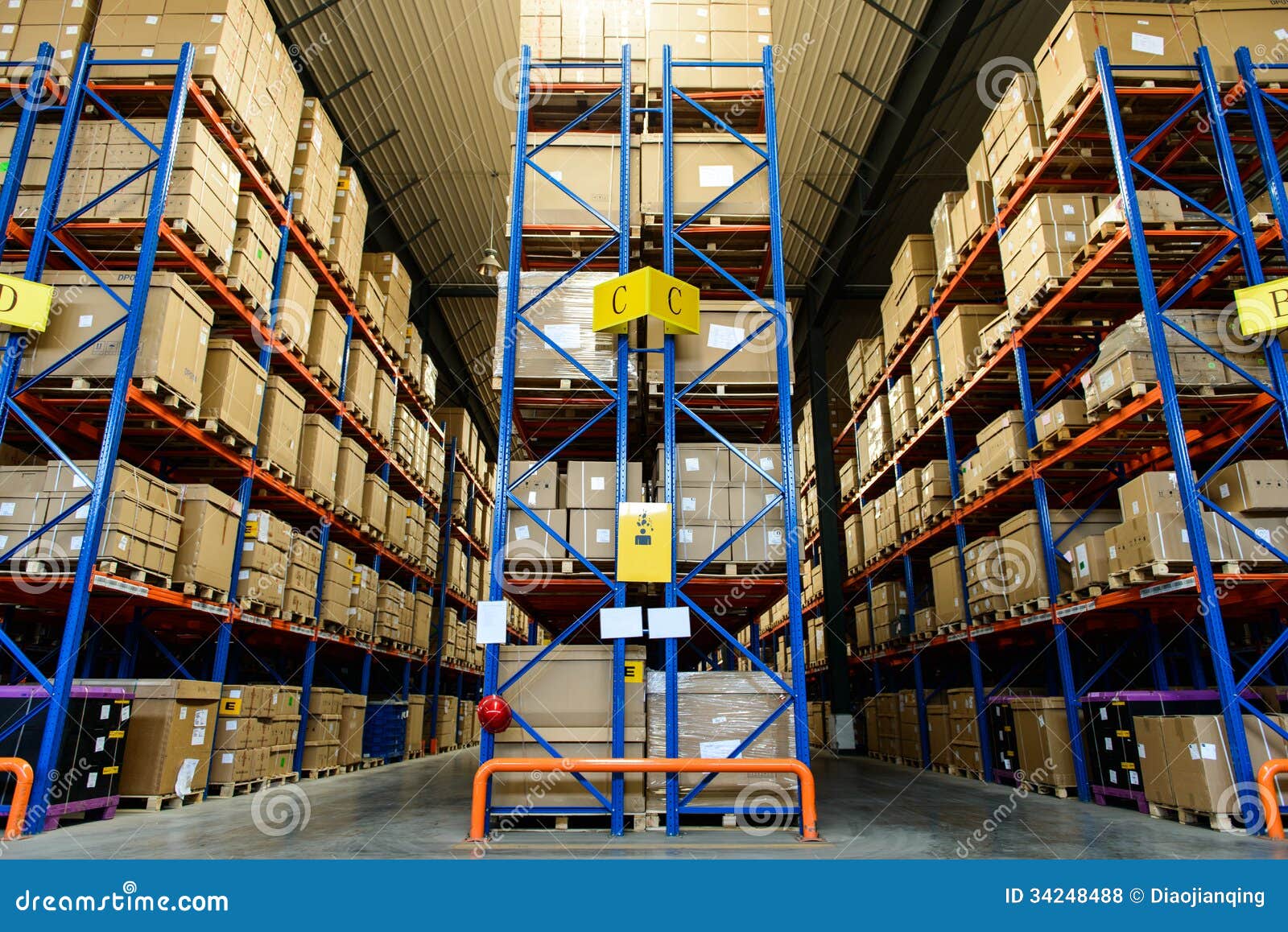 Modern warehouse stock photo. Image of factory, sparse - 34248488
