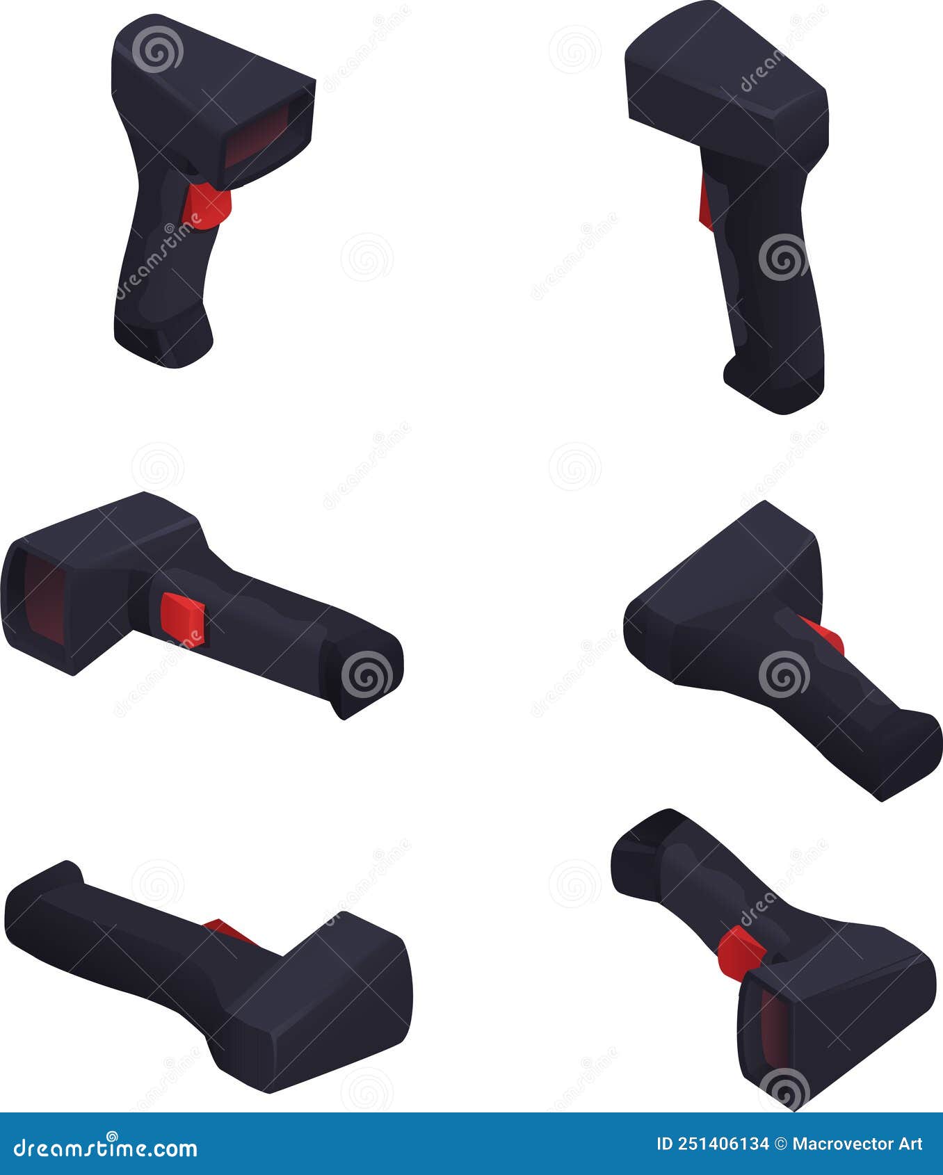 Modern Warehouse Scanner Isometric Stock Vector - Illustration of ...