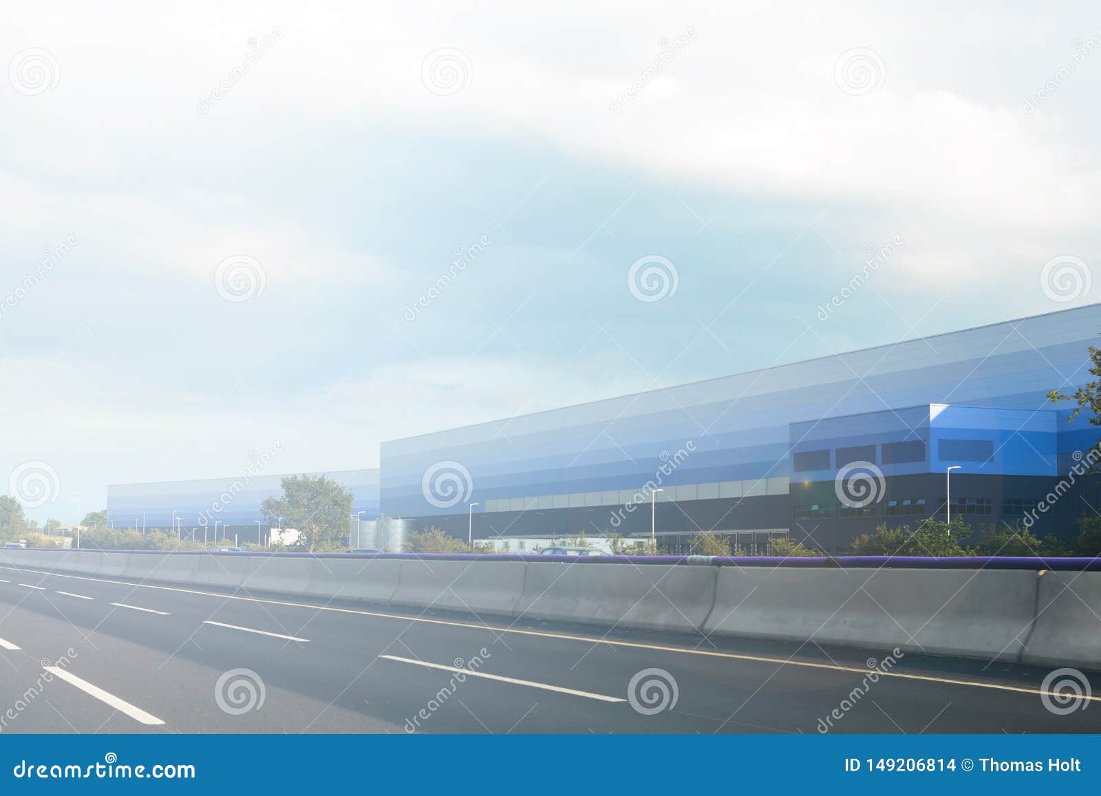 Modern Warehouse Unit Exterior of Large Commercial Storage Unit Stock ...