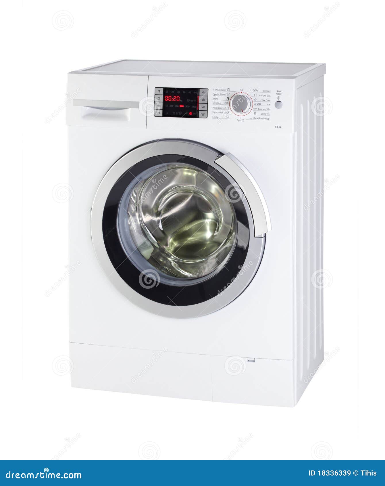 Modern Washing Machine stock image. Image of housework - 18336339
