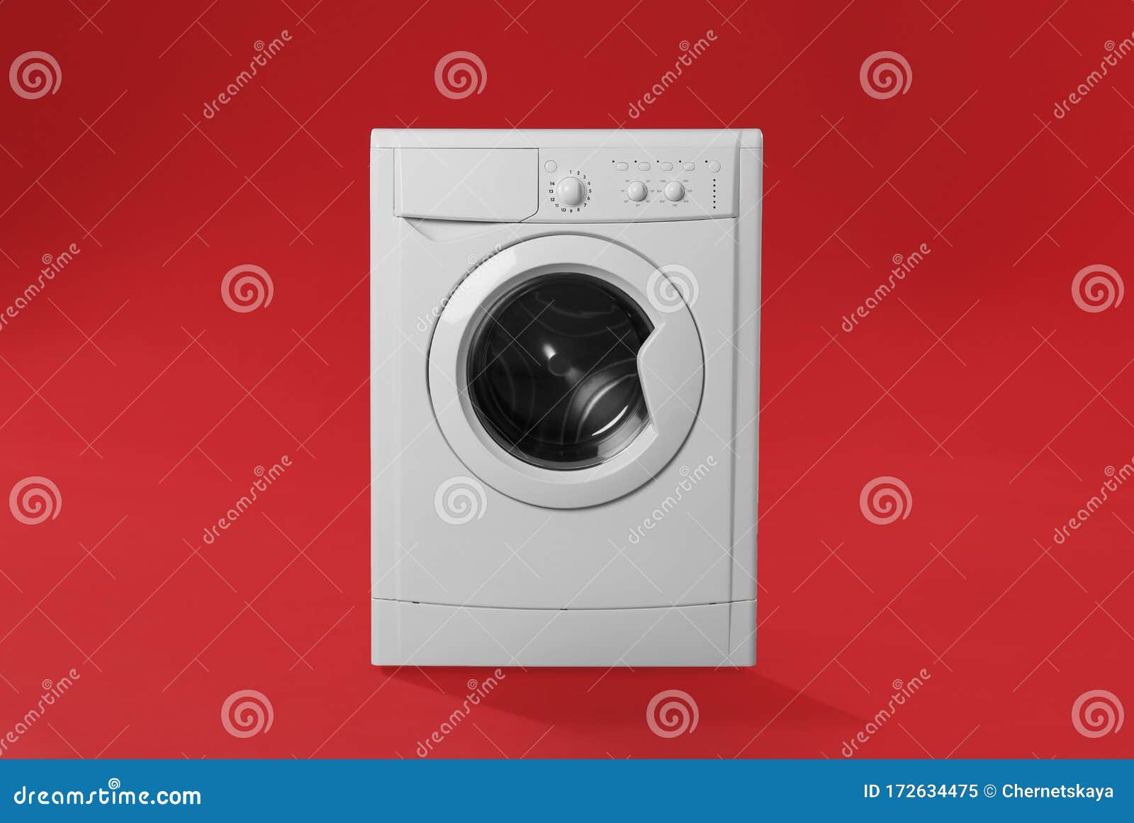 Modern Washing Machine on Background. Laundry Day Stock Image - Image ...