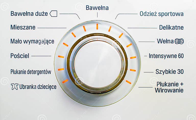 Modern Washing Machine Digital Control Panel Stock Image - Image of ...