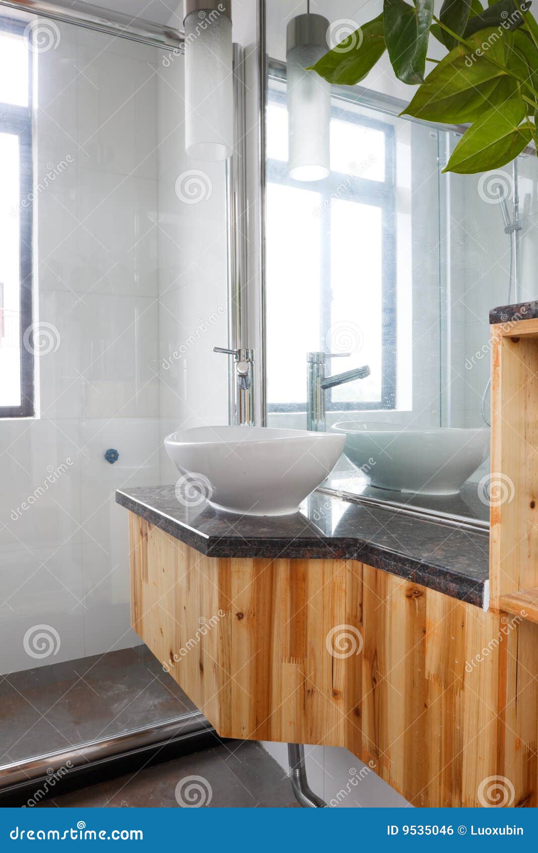 The Modern Washroom Interior Stock Photo - Image of faucet, steel: 9535046