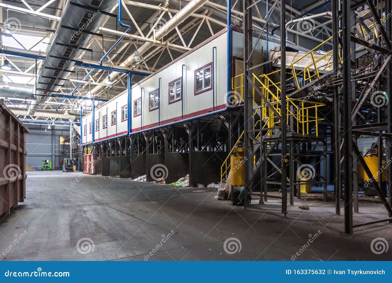 Modern Waste Recycling Processing Plant. Separate Garbage Collection ...