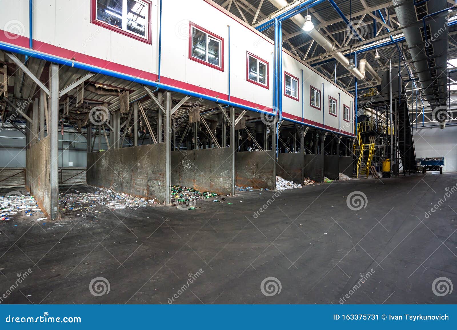 Modern Waste Recycling Processing Plant. Separate Garbage Collection ...