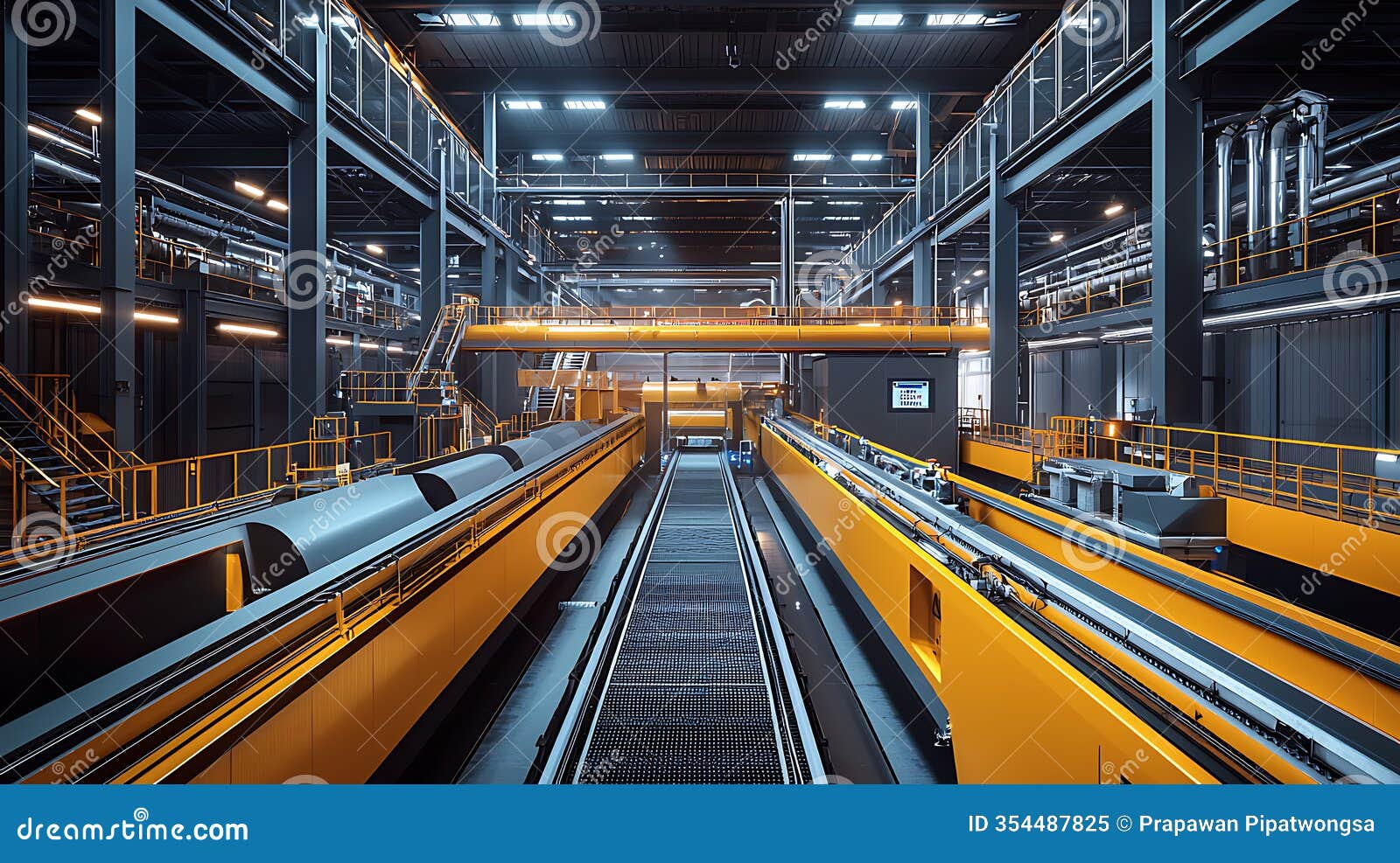 Modern Waste To Energy Plant Interior Showcasing Advanced Technology ...