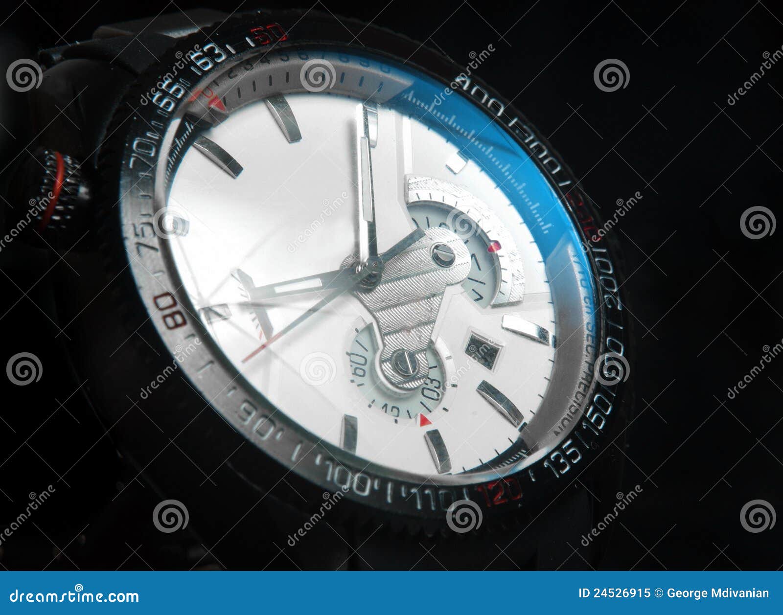 Modern watch stock image. Image of luxury, clock, macro - 24526915