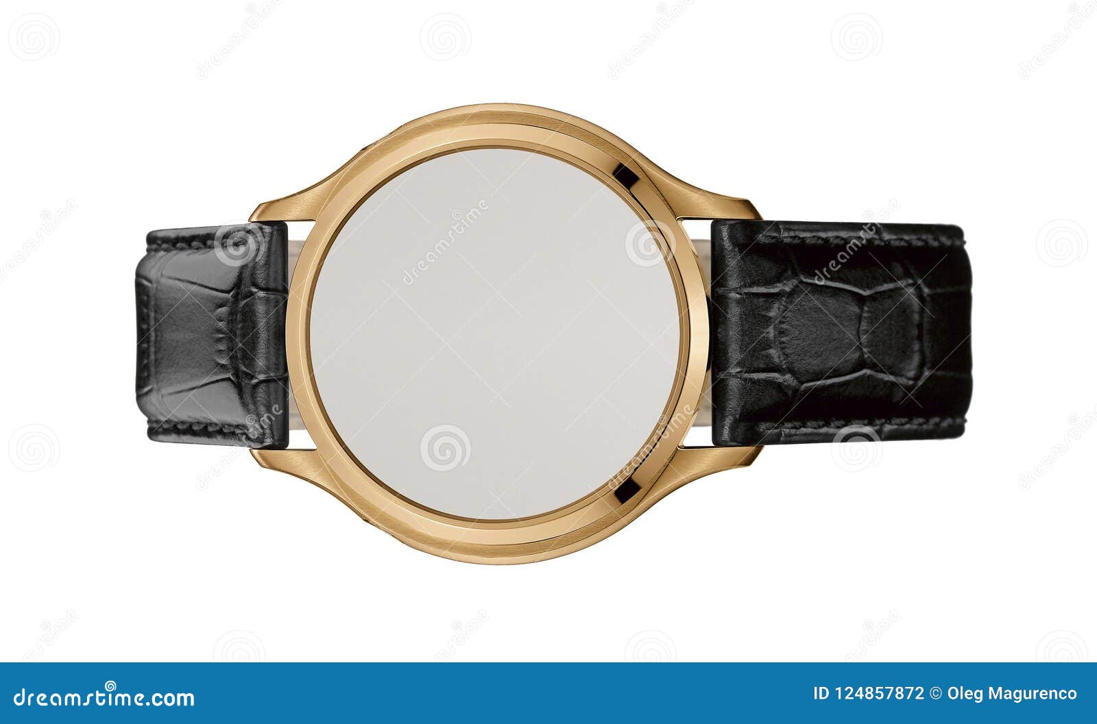 Modern watch isolated stock photo. Image of black, classy - 124857872