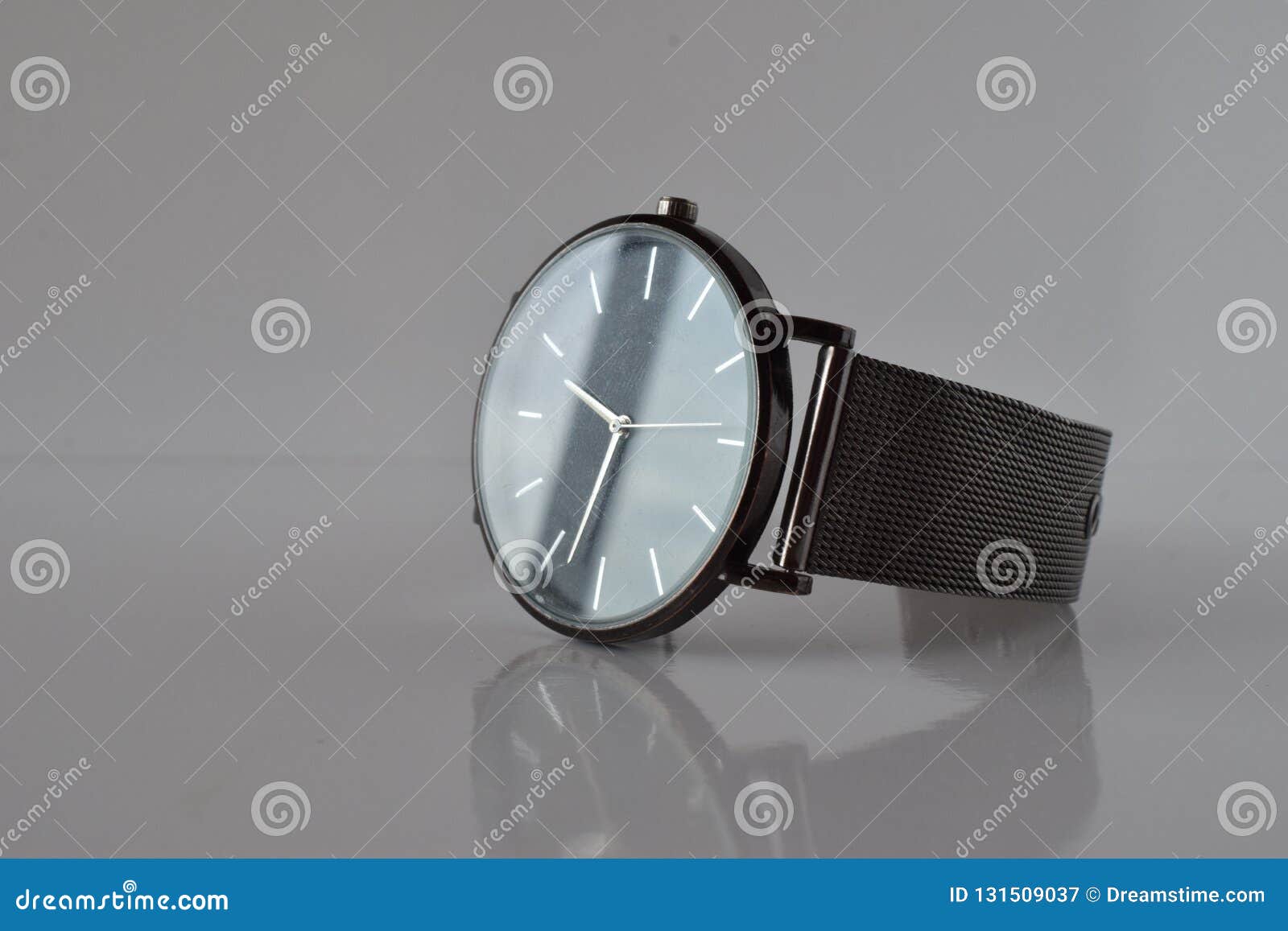Grey Watch with White Details. Stock Image - Image of style, modern ...