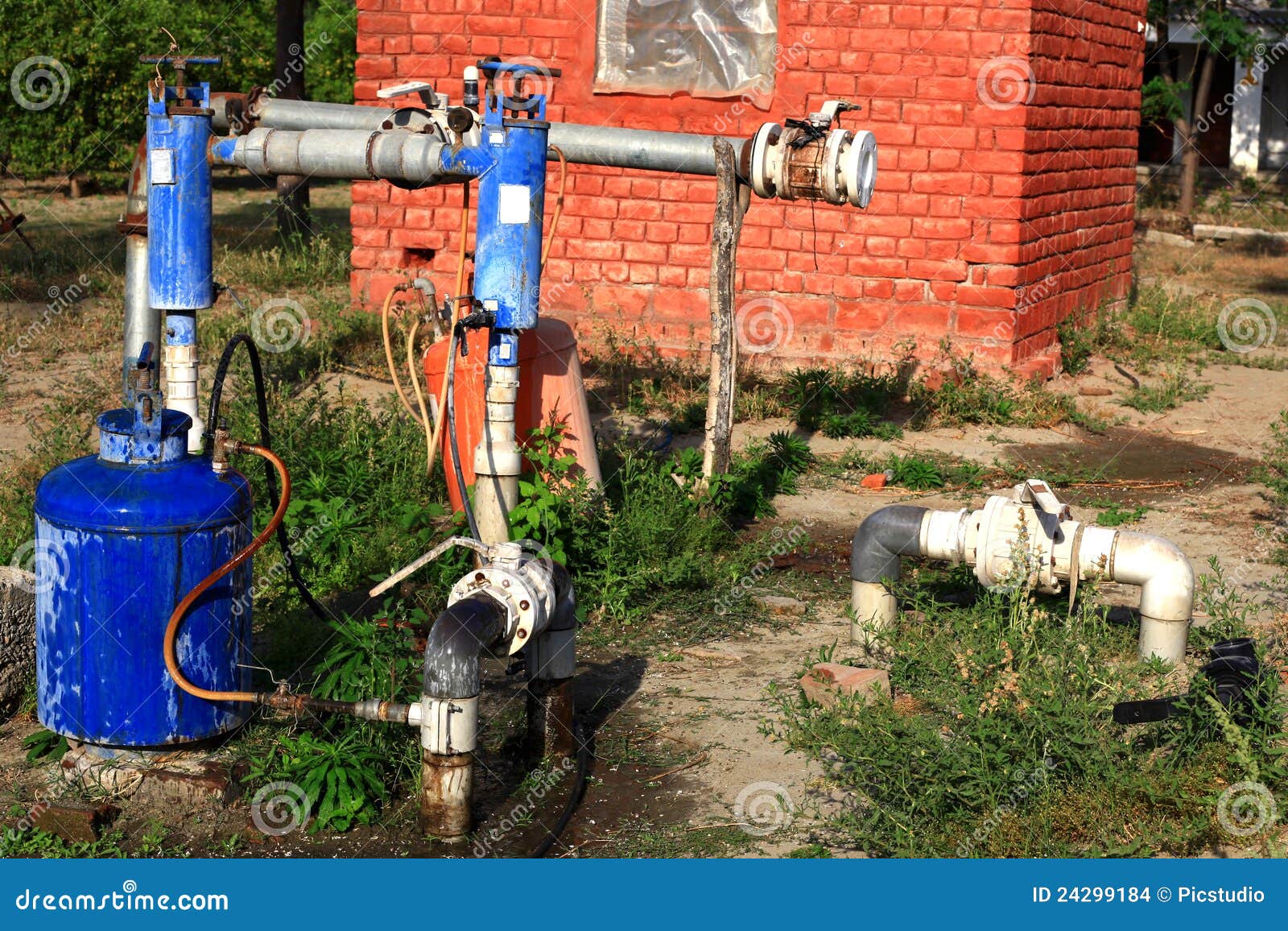 Modern water drip system stock photo. Image of pressure - 24299184