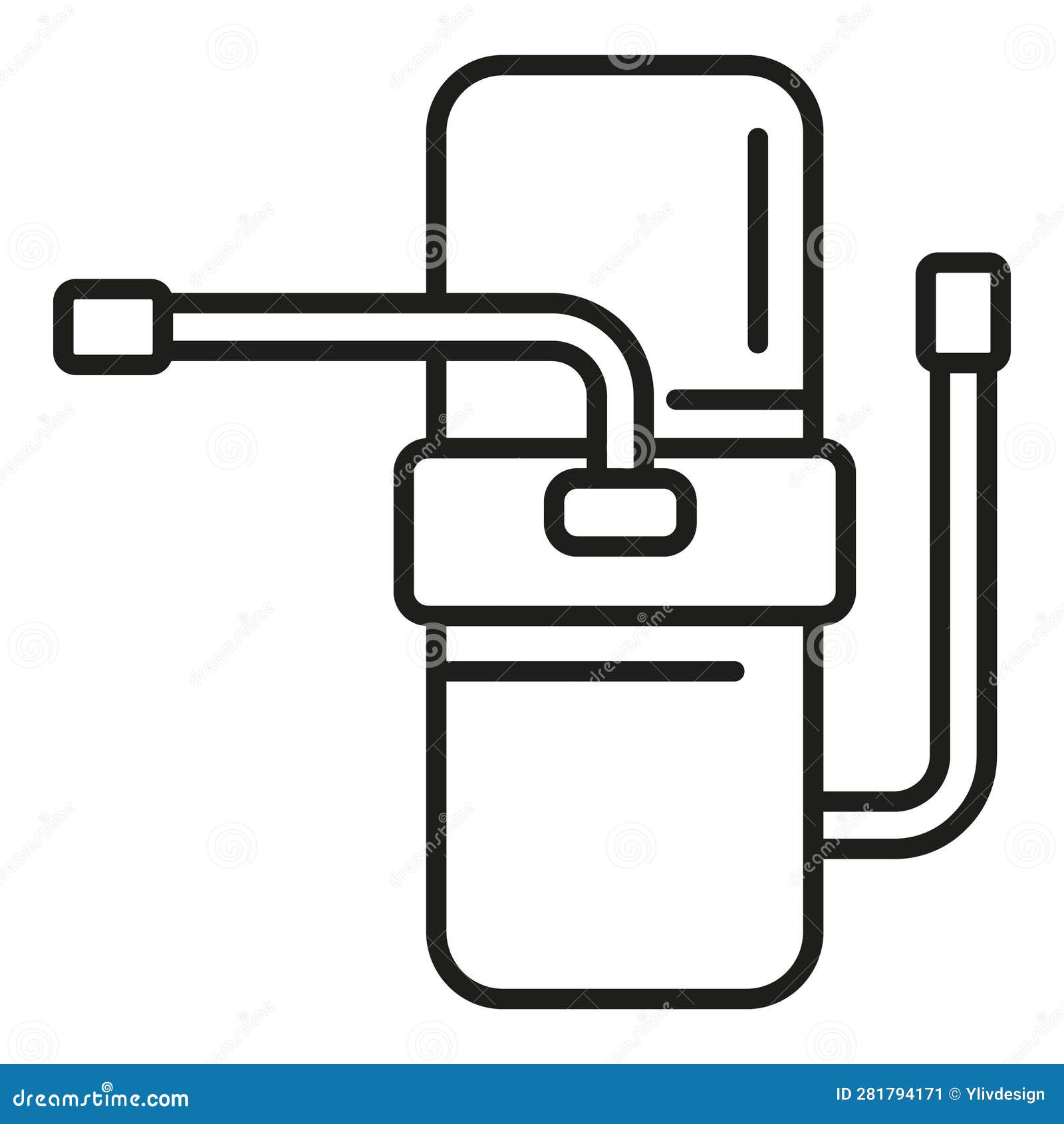 Modern Water Filter Icon Outline Vector. Treatment Equipment Stock ...