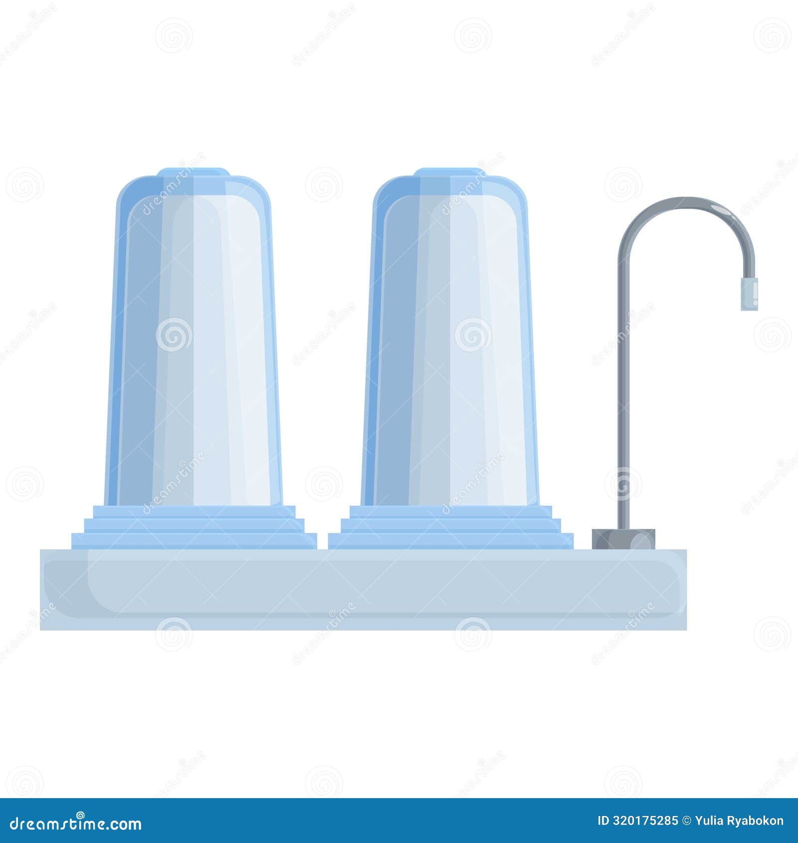 Modern Water Filtration Unit Illustration Stock Vector - Illustration ...