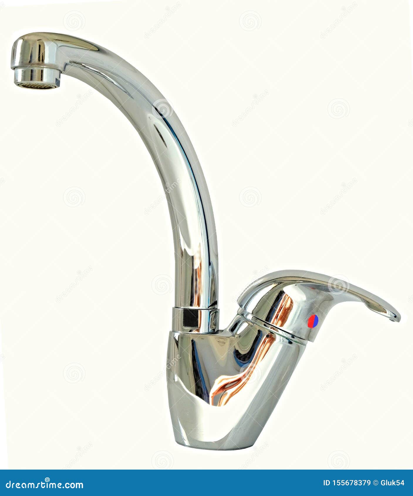 Modern Water Tap Made in the Form of a Chrome-plated Monoblock for the ...
