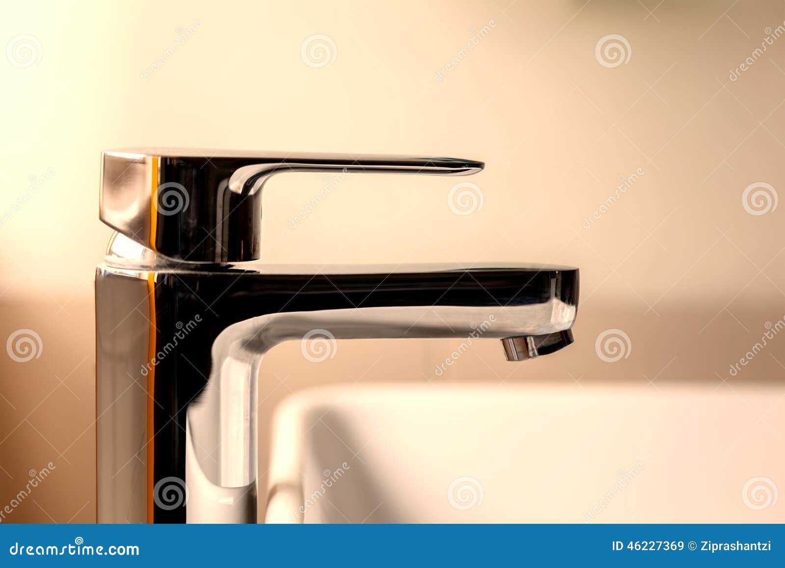 Modern water tap stock image. Image of beautiful, shining - 46227369