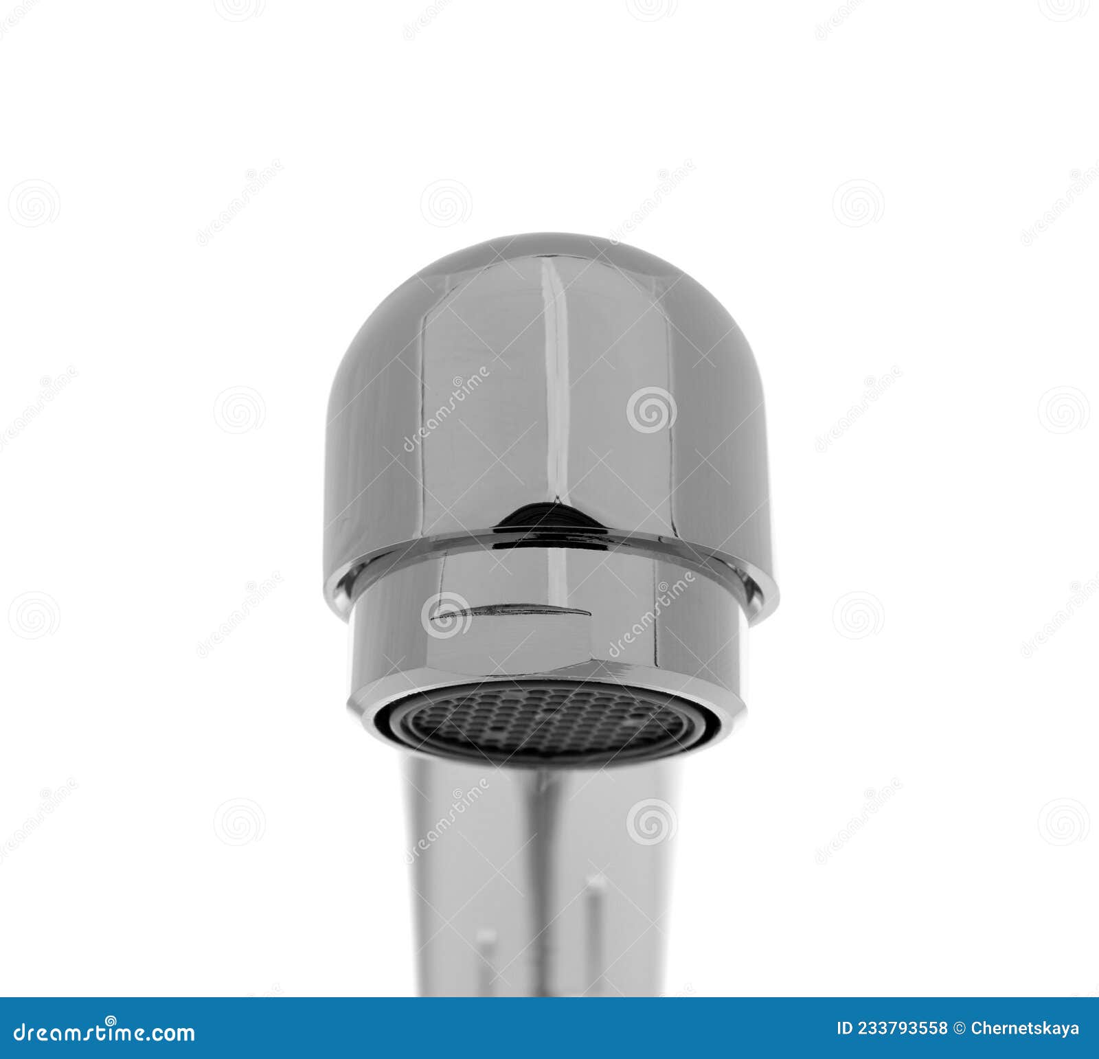 Modern Water Tap on White Background, Closeup Stock Photo - Image of ...