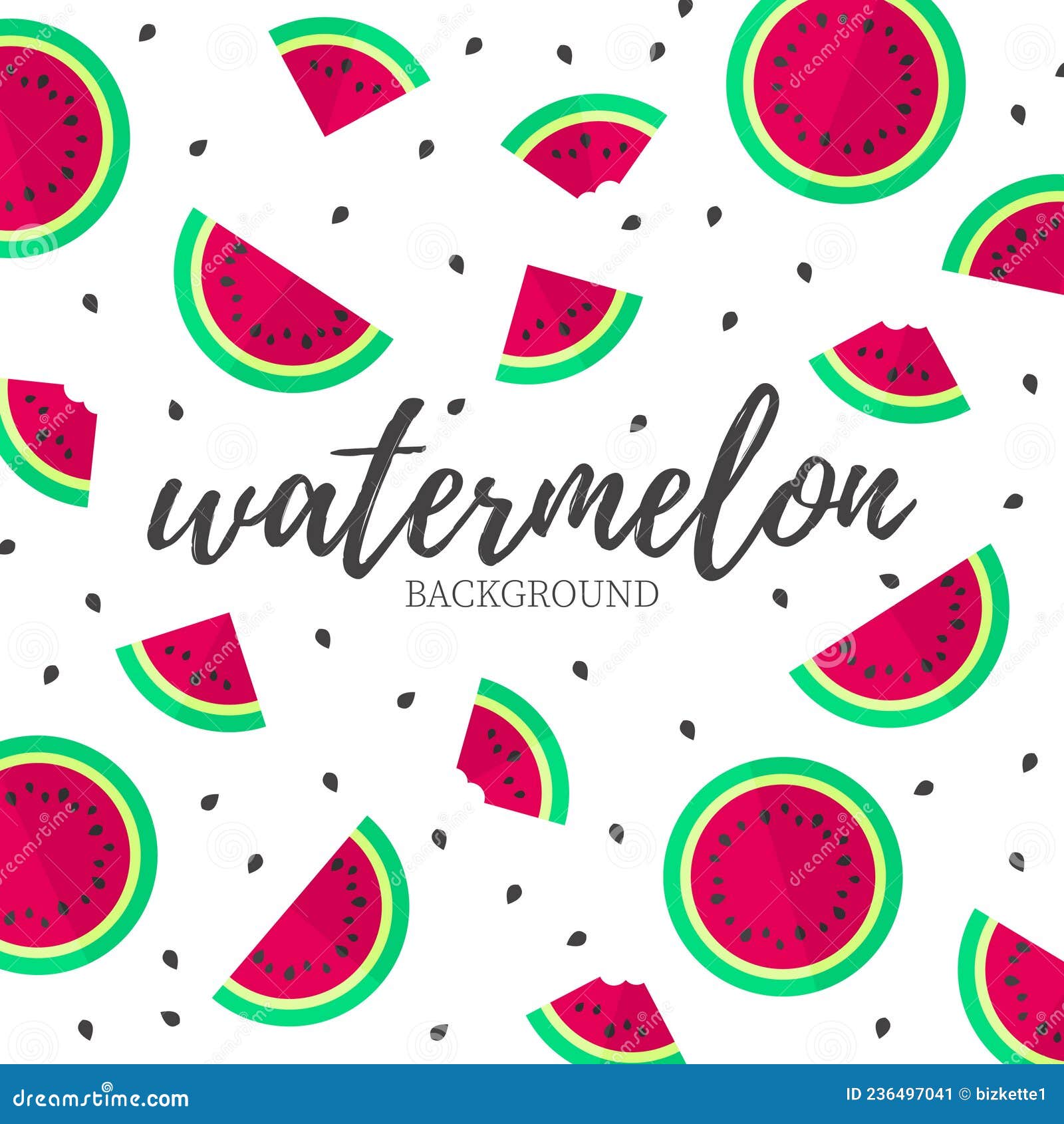 Modern Watermelon Background Vector Illustration Stock Vector ...