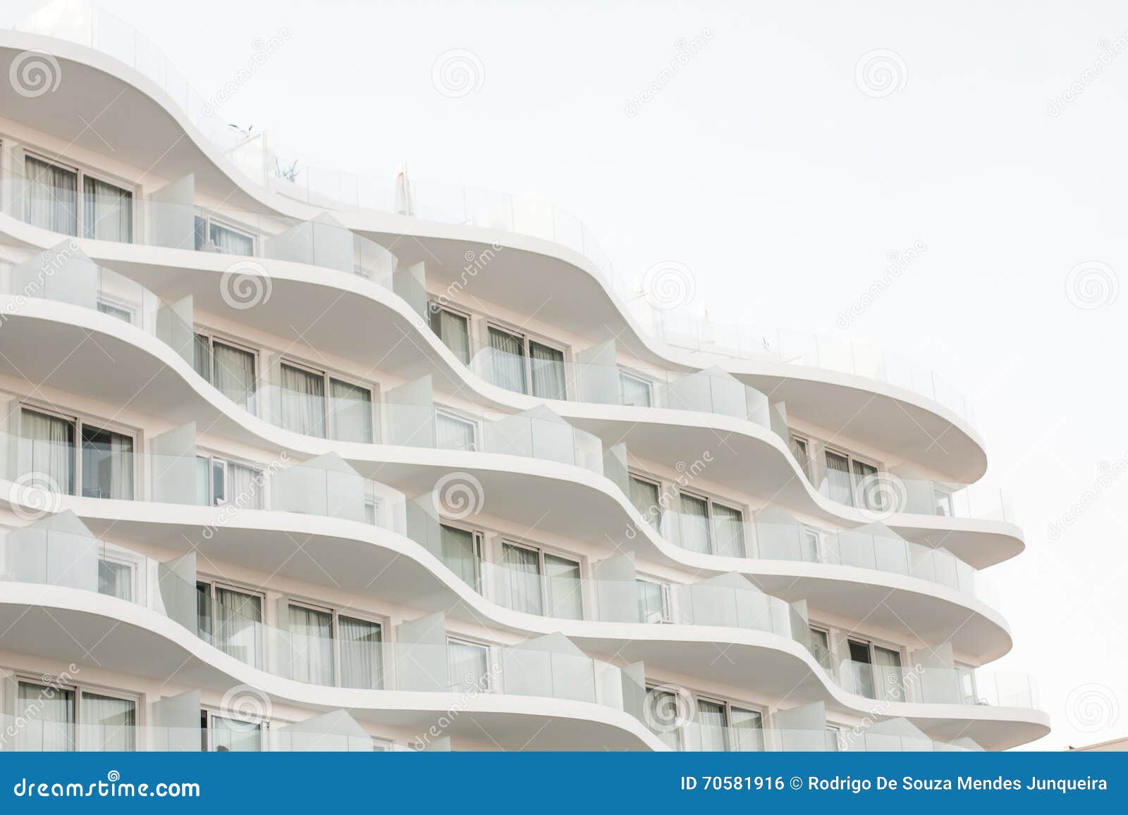Modern Wave Balcony stock photo. Image of antoni, architectural - 70581916