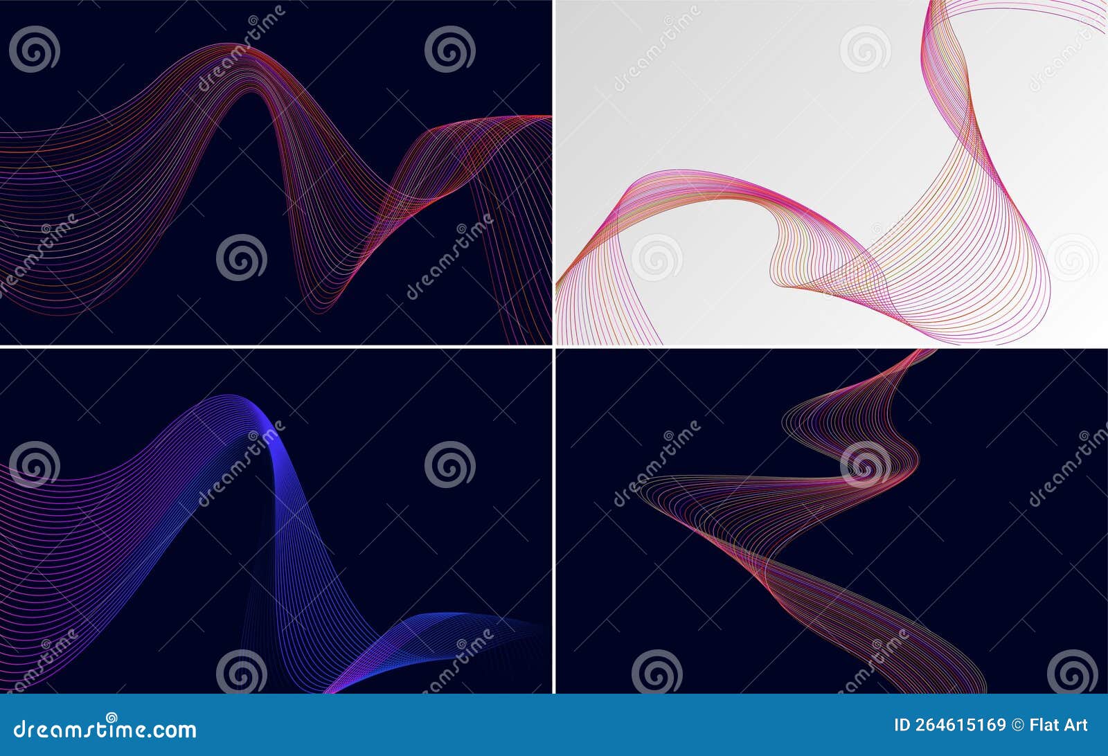 Modern Wave Curve Abstract Vector Background for a Cutting-edge ...