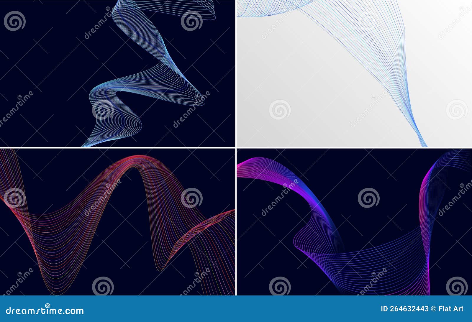 Modern Wave Curve Abstract Vector Background for a Lively Presentation ...