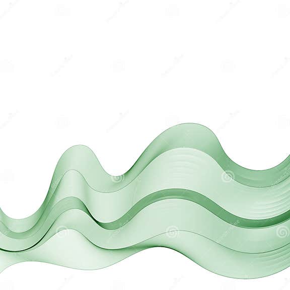 Modern Wave Pattern. Green Wave. Design Element. Eps 10 Stock ...