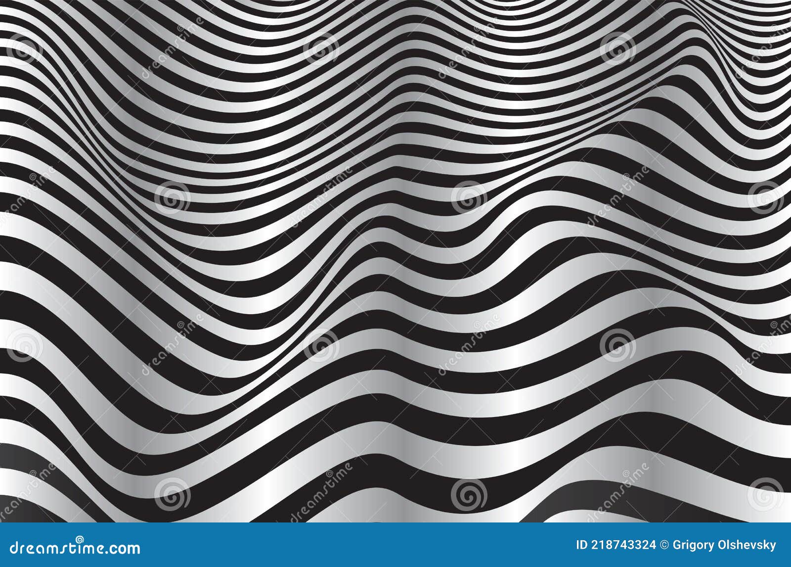 Modern Wavy Curve Abstract Presentation Background. Striped Surface ...