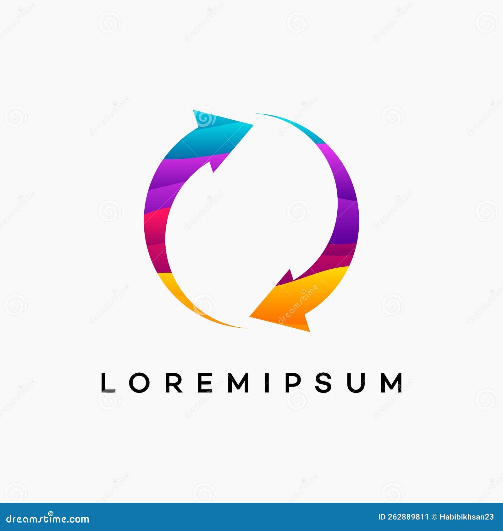 Modern Wavy Simple Sync Logo Designs Stock Vector - Illustration of ...