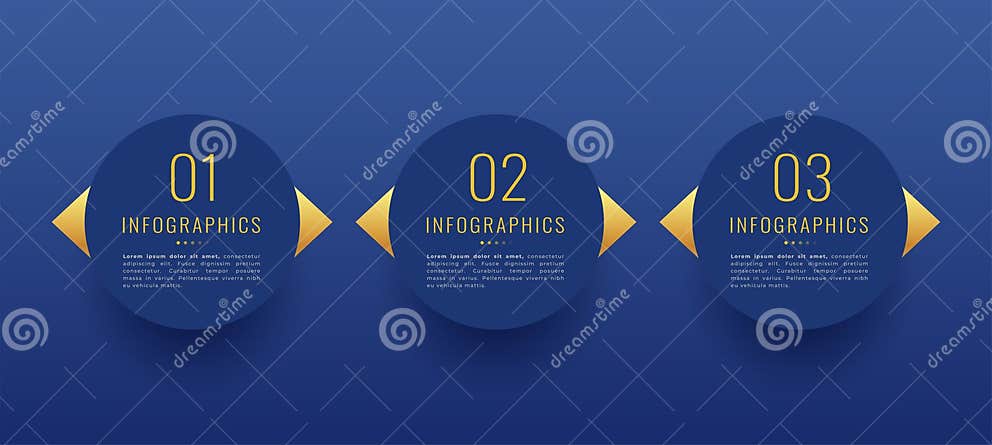 Modern Way To Convey Information with 3 Step Process Infographic Banner ...