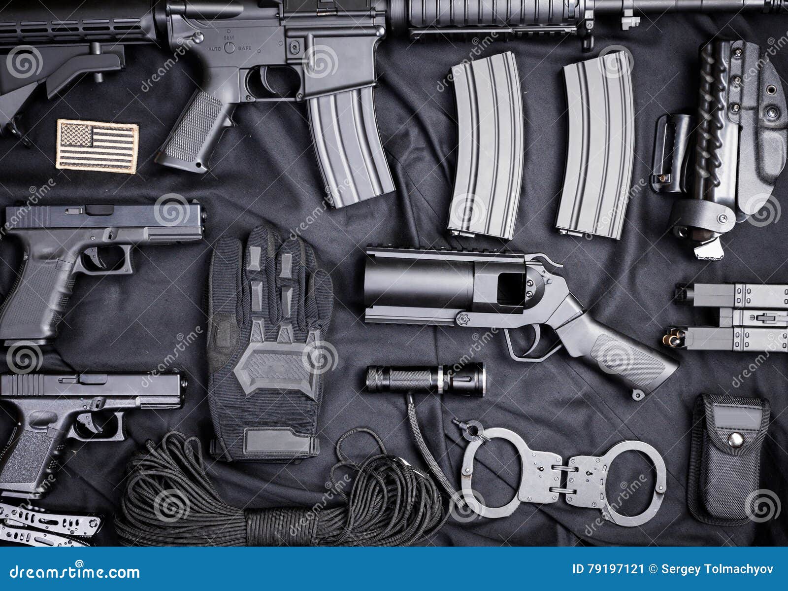 Modern weapon stock image. Image of knife, cartridge - 79197121