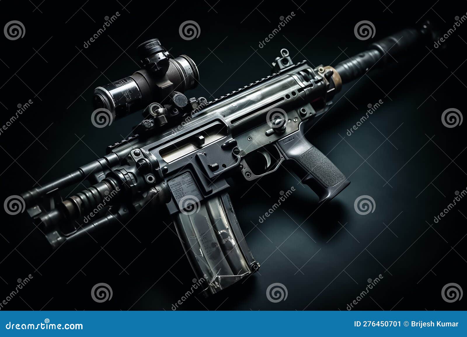Modern Weapons for Military and War Enforcement. Stock Illustration ...