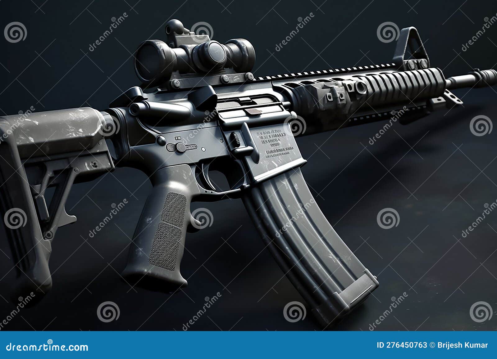 Modern Weapons for Military and War Enforcement. Stock Illustration ...