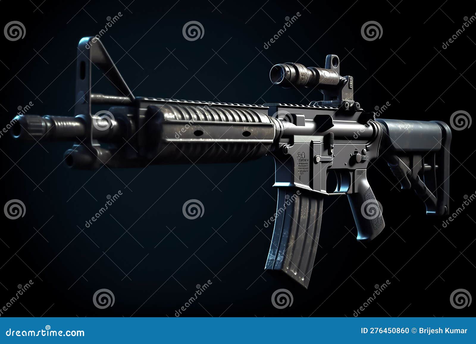 Modern Weapons for Military and War Enforcement. Stock Illustration ...