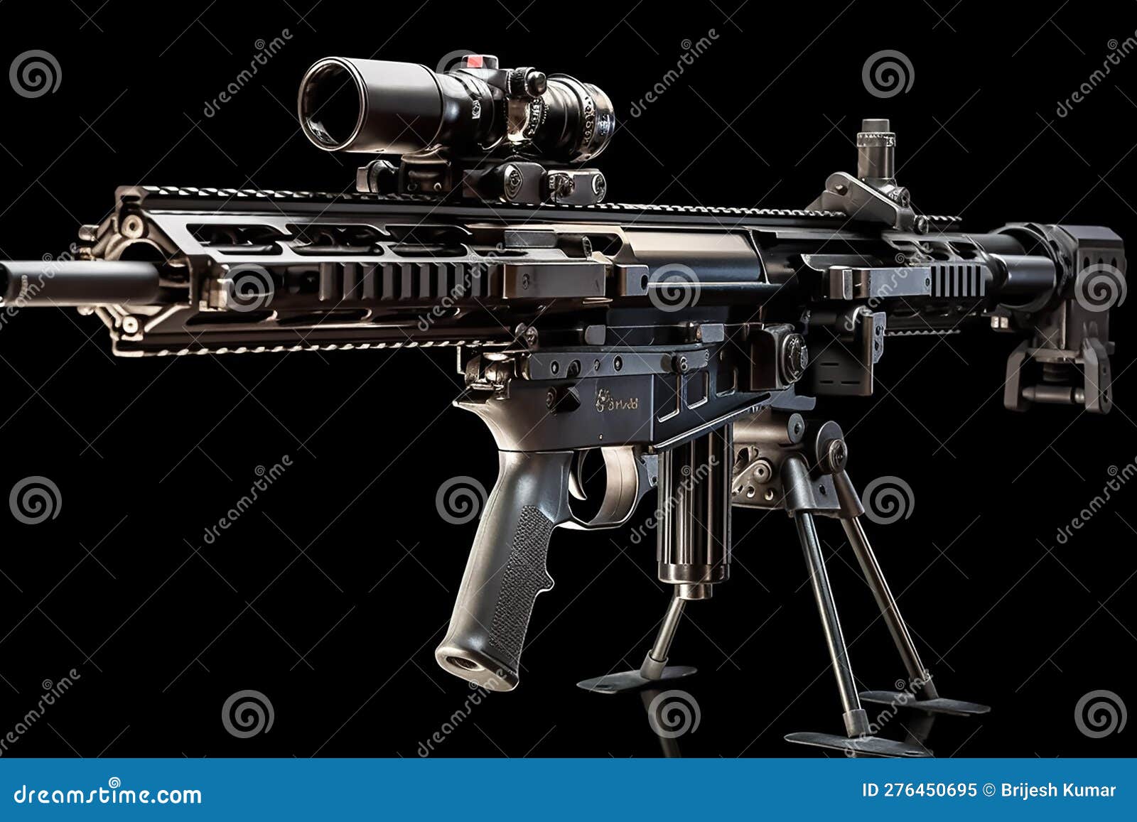 Modern Weapons for Military and War Enforcement. Stock Illustration ...