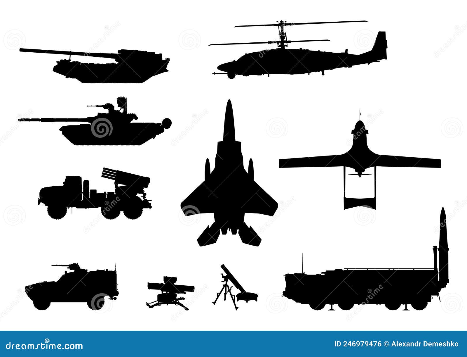 Modern Weapons Icons In Thin Line Style With Stroke Cartoon Vector ...