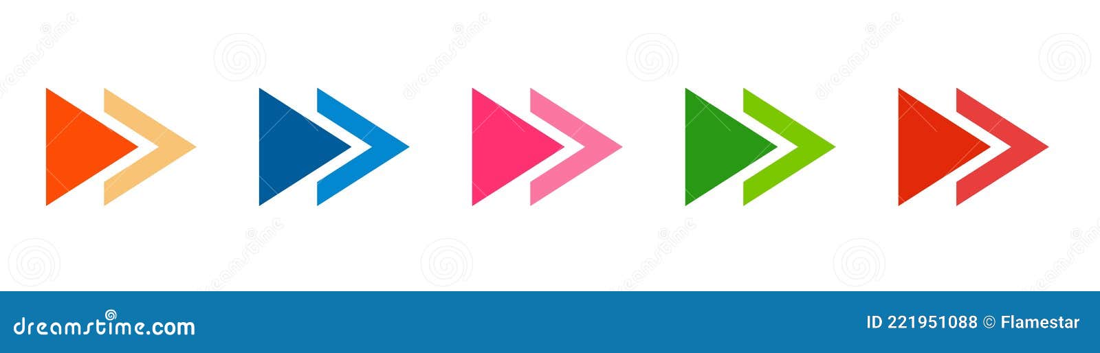 Modern Web Arrows Colourful Set, Great Design for Any Purposes. Arrow ...