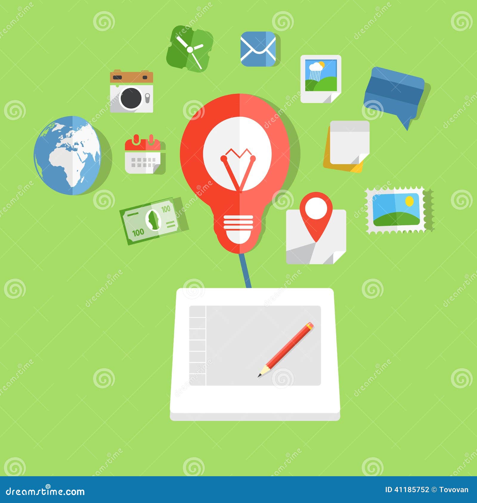 Modern web art technology stock vector. Illustration of internet - 41185752