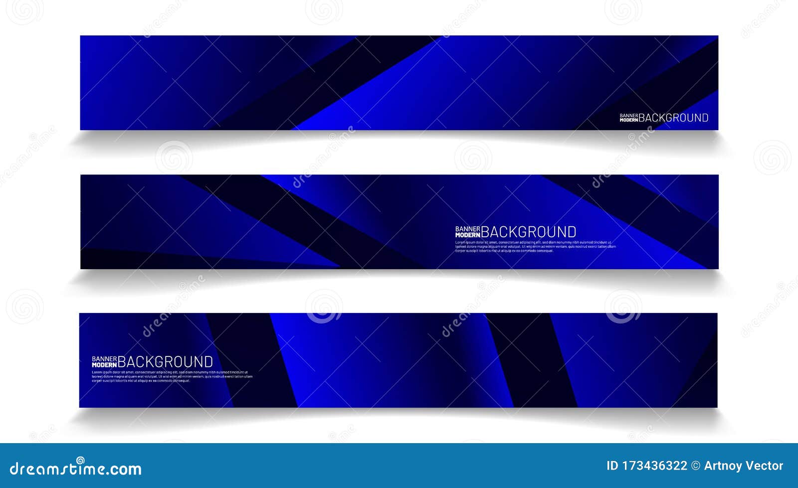 Modern Web Banner Background. Abstract Vector Template Design Stock ...