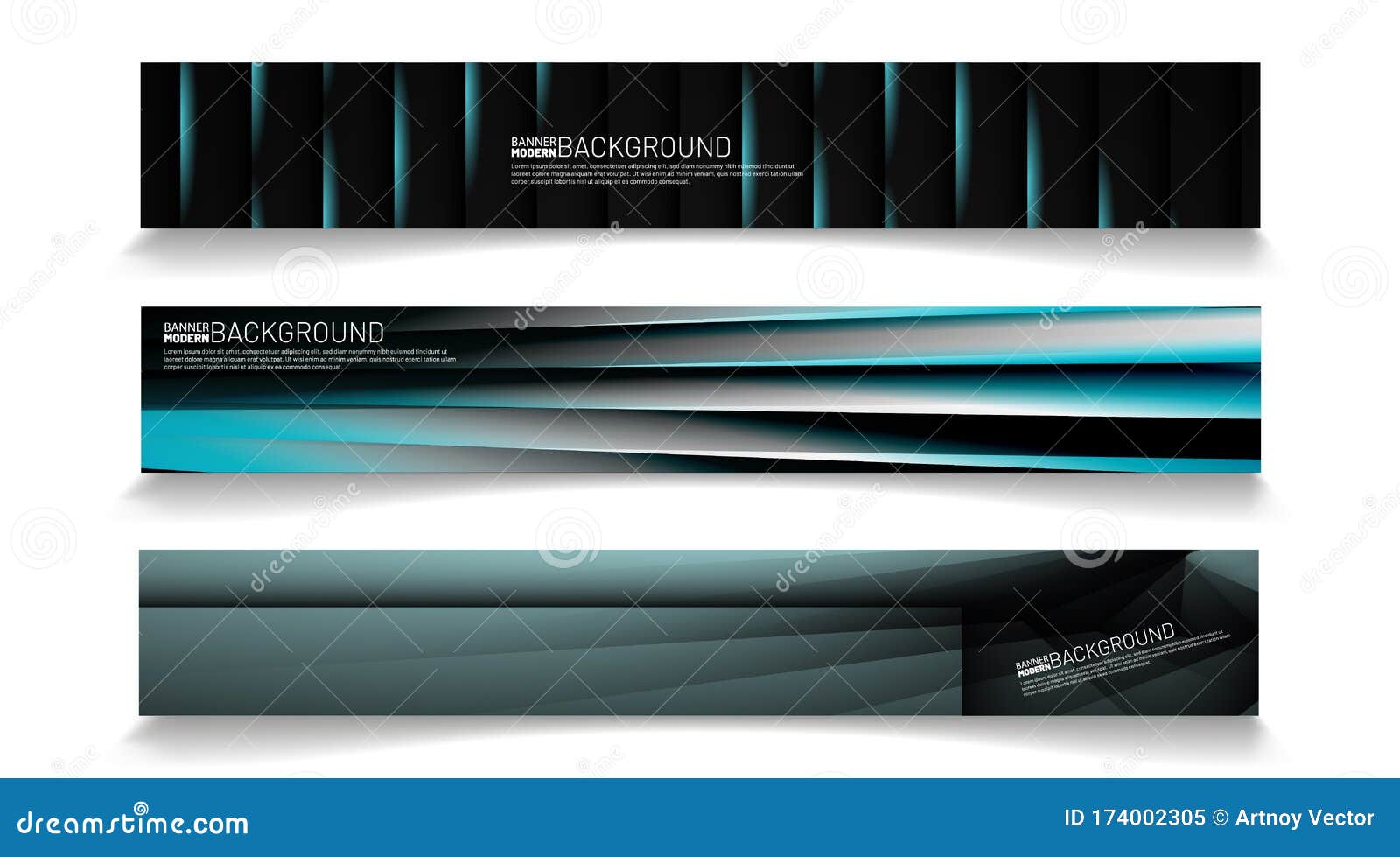 Modern Web Banner Background. Abstract Vector Template Design Stock ...