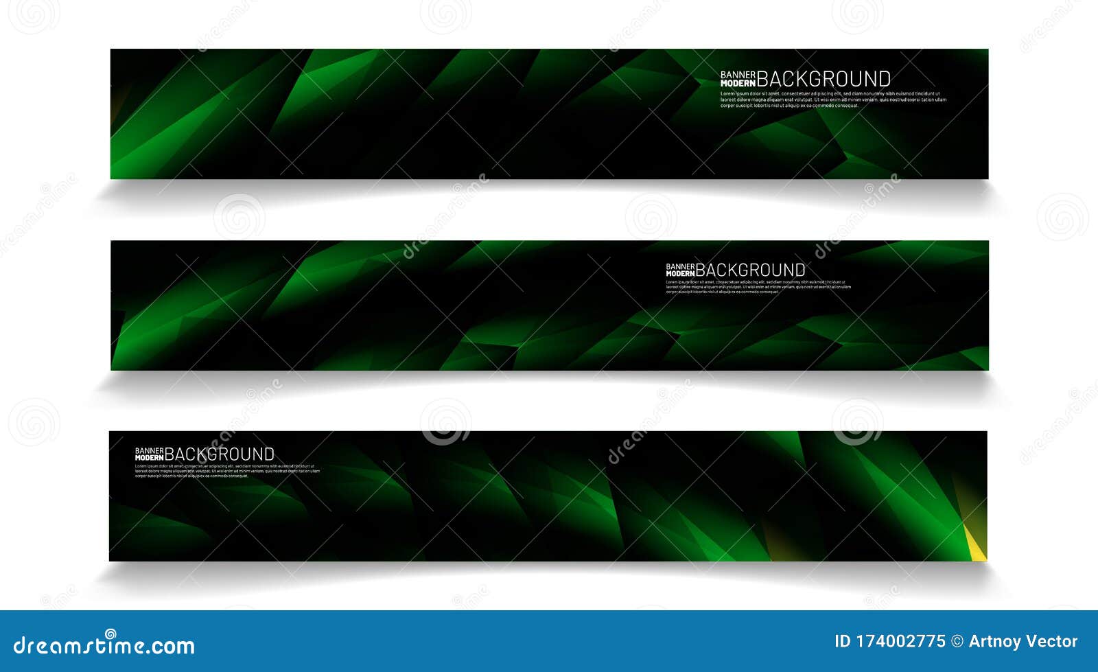 Modern Web Banner Background. Abstract Vector Template Design Stock ...