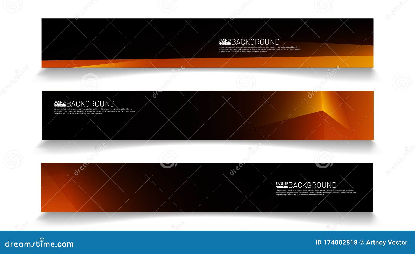 Modern Web Banner Background. Abstract Vector Template Design Stock ...