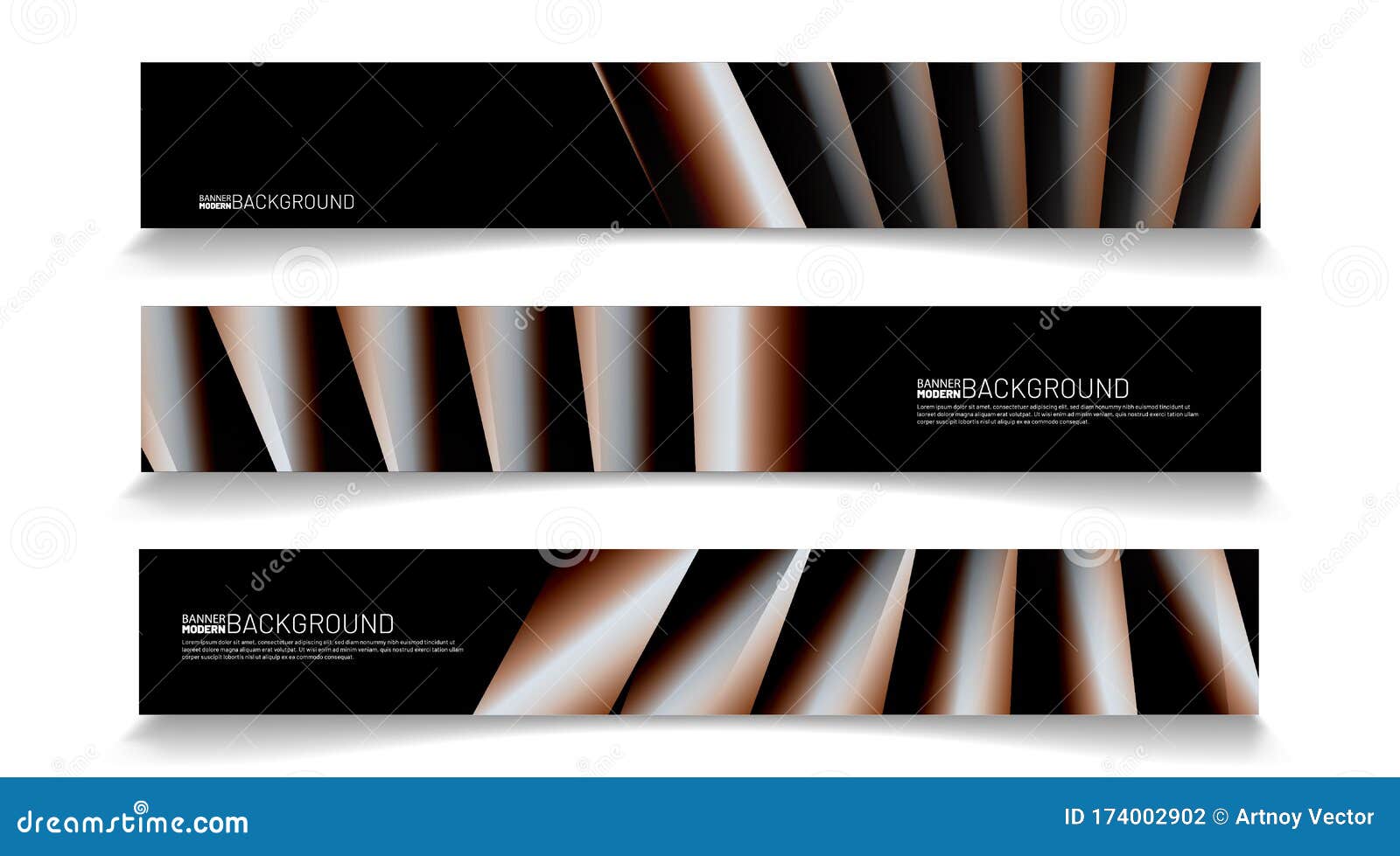 Modern Web Banner Background. Abstract Vector Template Design Stock ...