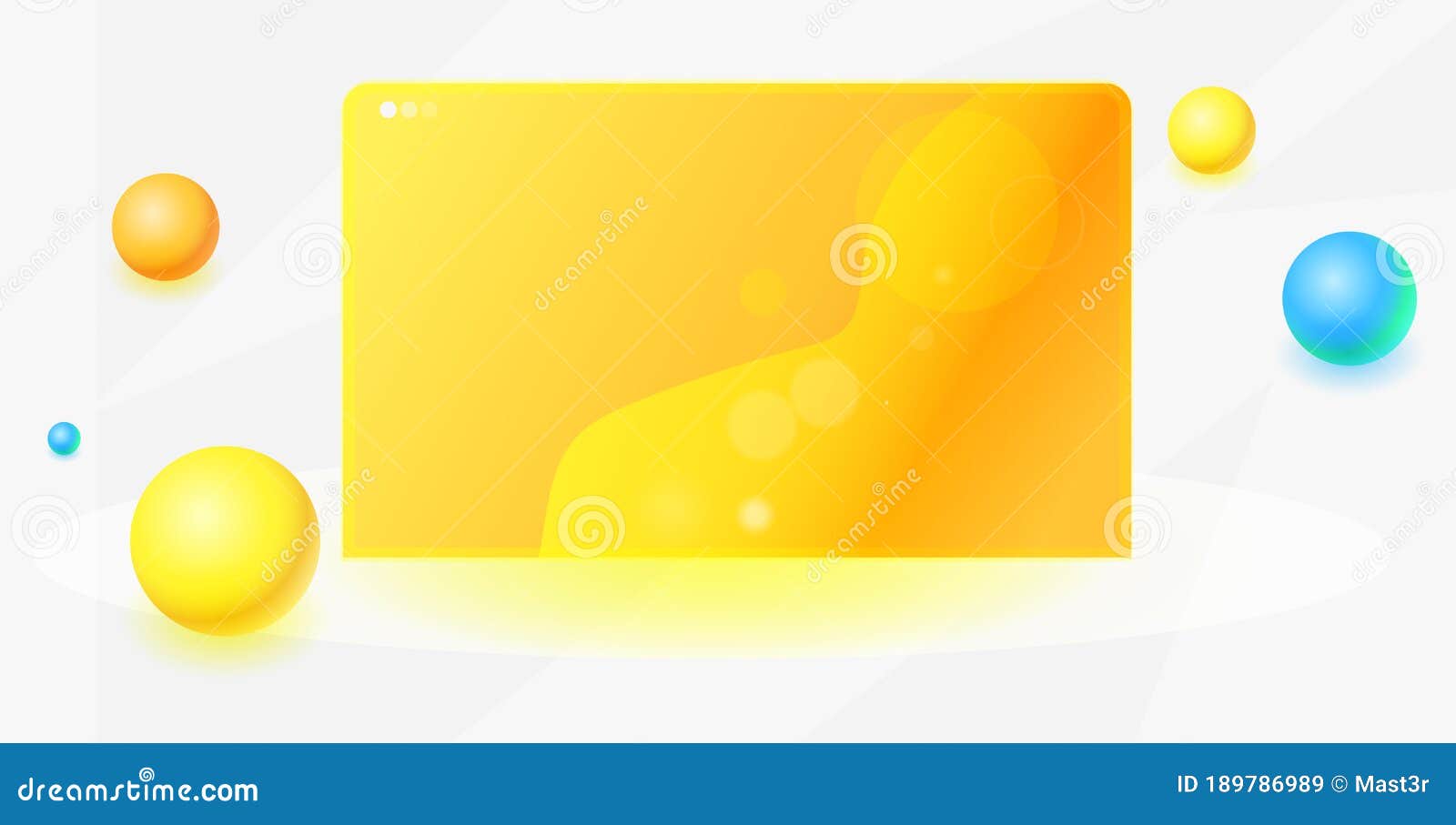 Modern Web Browser Window Internet Empty Page Ui Template Horizontal ...