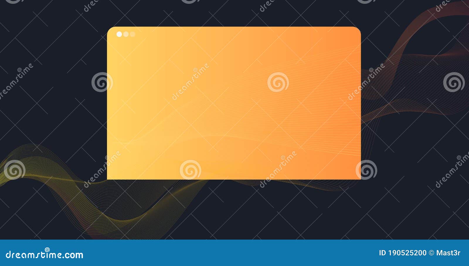 Modern Web Browser Window Internet Empty Page Ui Template Horizontal ...