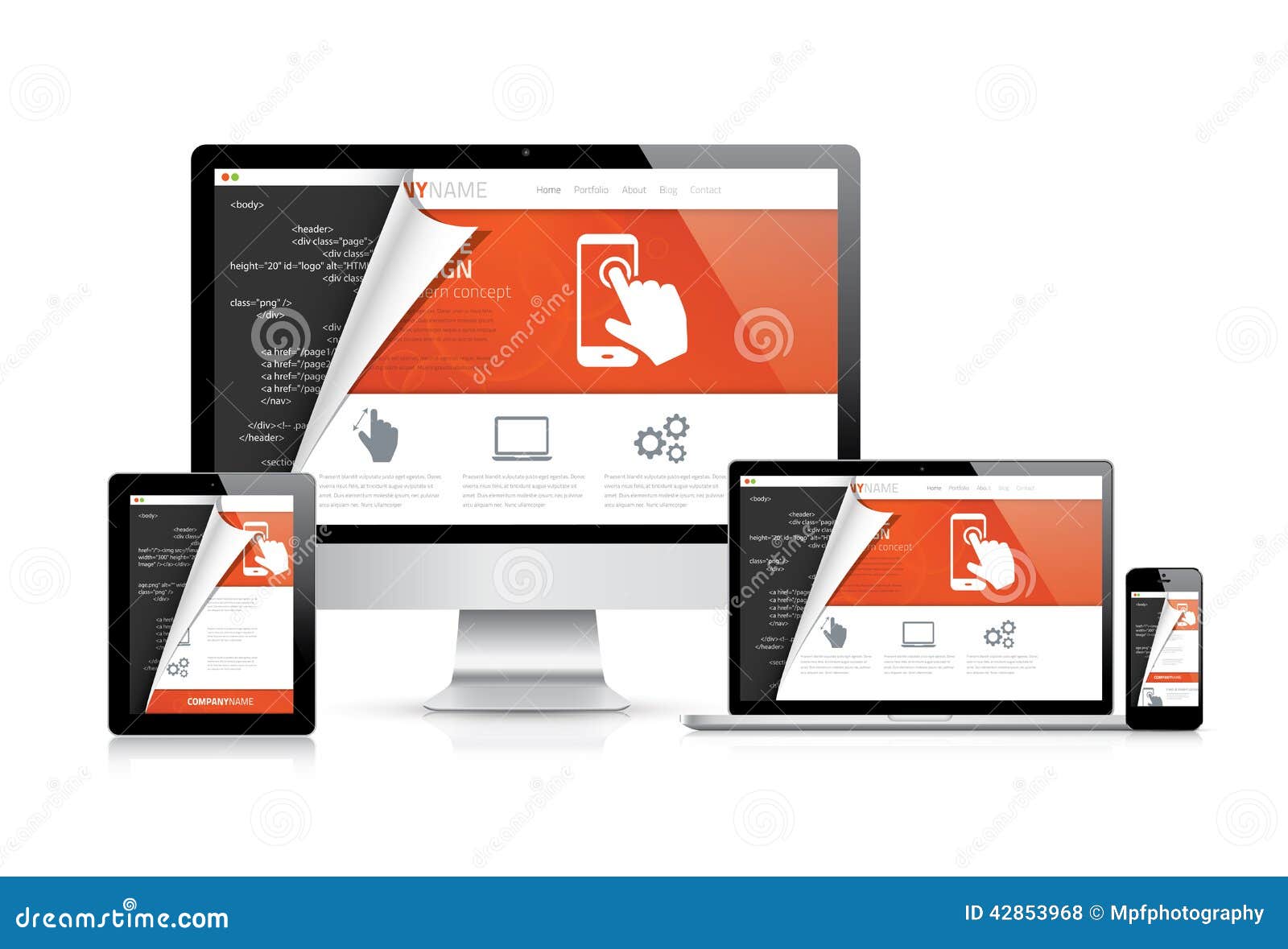 Modern Web Design Computer Developers Coding Workspace Vector Stock Vector Illustration Of