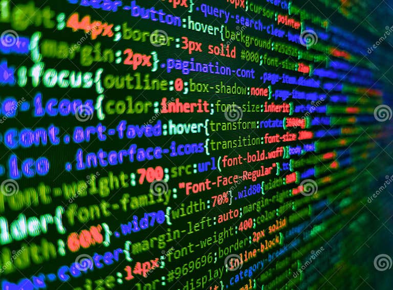 Modern Web Development Background. Modern Application Source Abstract Algorithm Concept ...