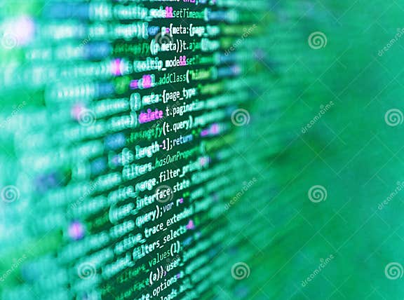 Modern Web Development Background. Technology Concept Hex Code Digital Background Stock Image ...