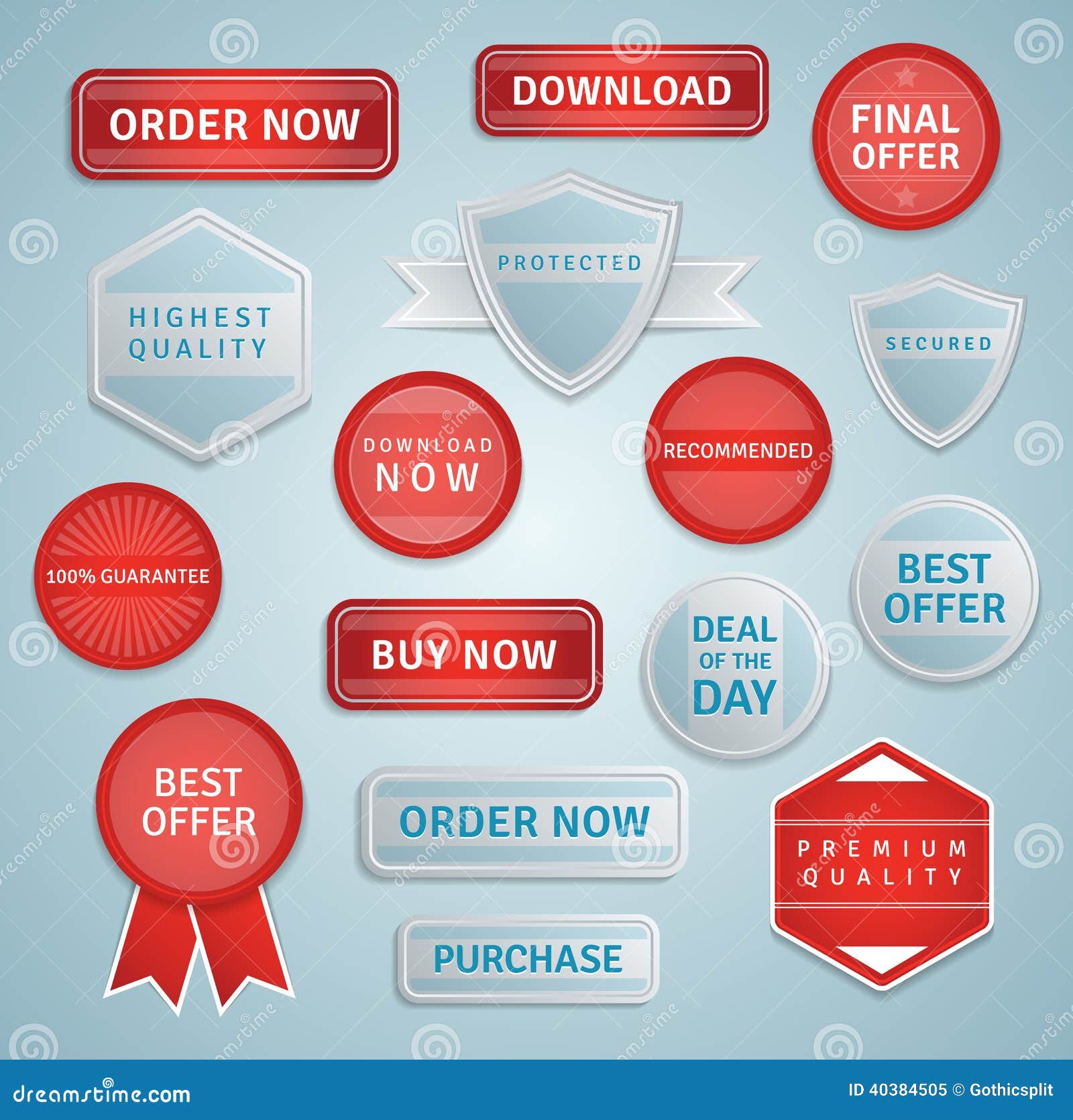 Modern Web Labels and Badges Stock Vector - Illustration of round ...