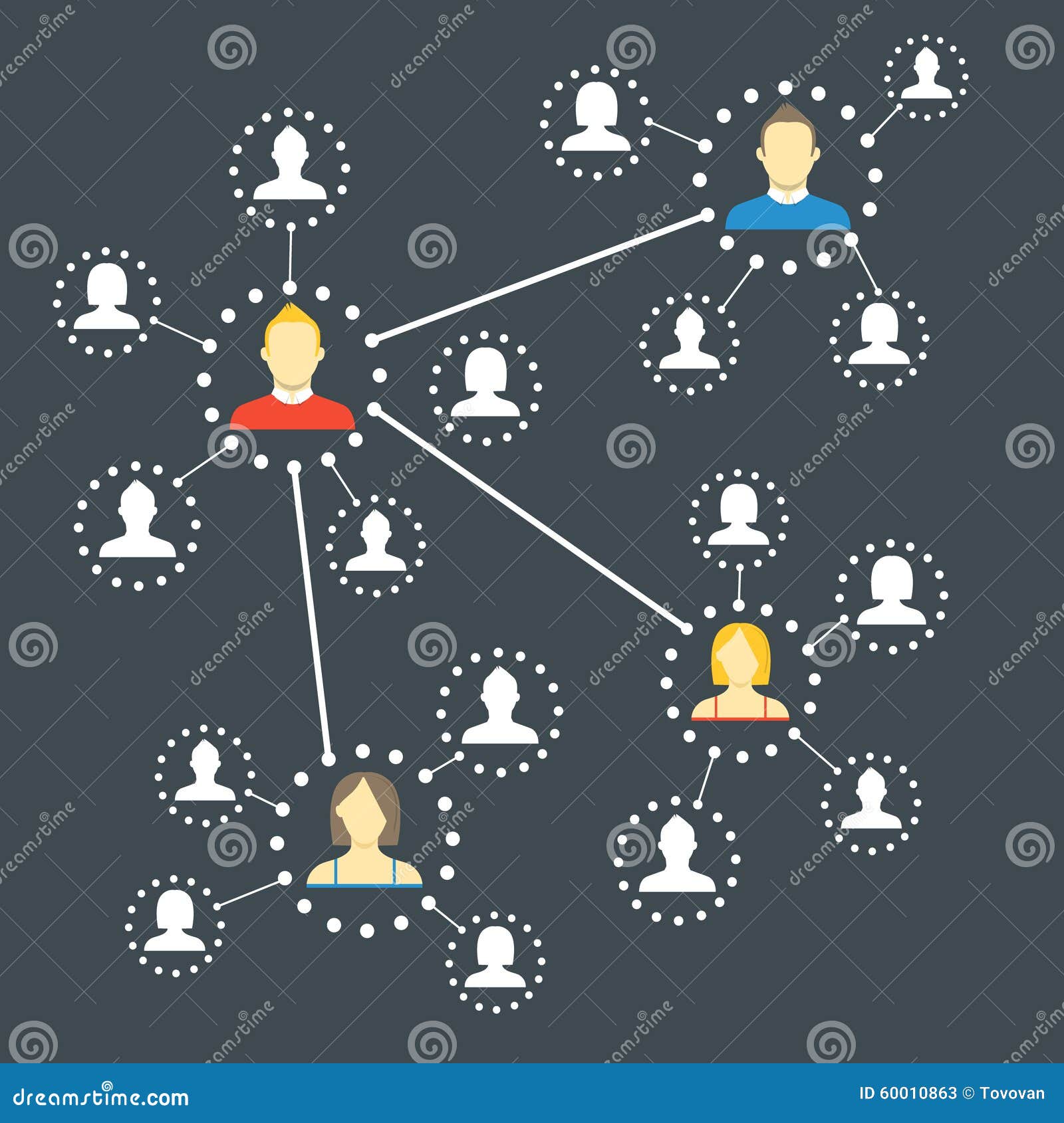 Modern Web Media Network Scheme Stock Vector - Illustration of design ...