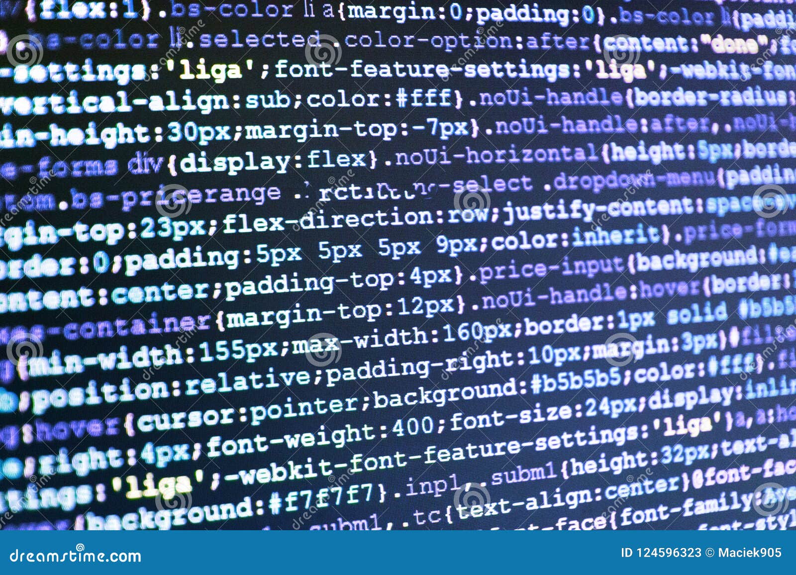 Modern Web Network and Internet Stock Image - Image of code, coding ...