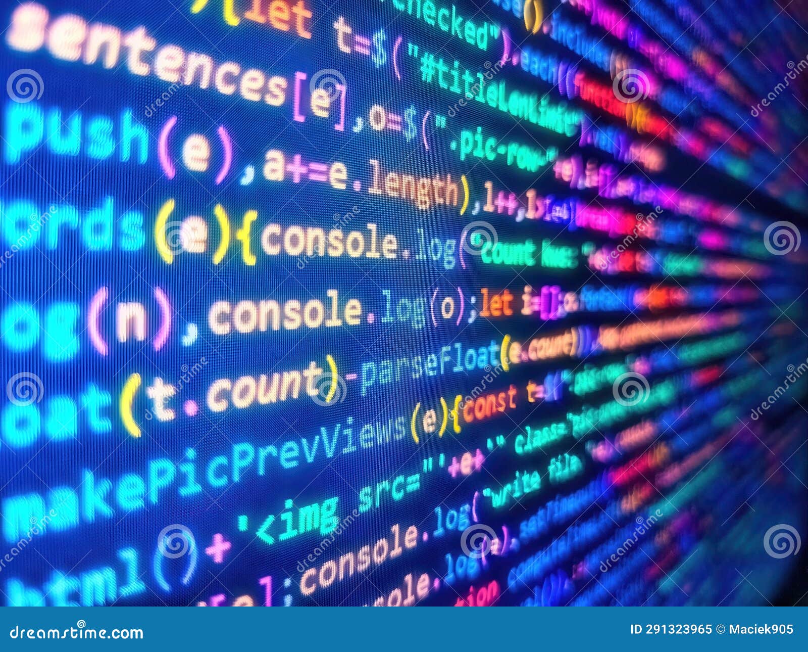 Modern Web Network and Internet Telecommunication Technology. Computer ...