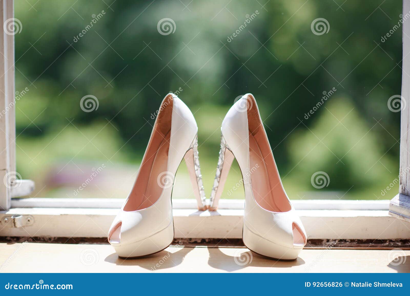 Modern wedding shoes stock photo. Image of event, footwear - 92656826